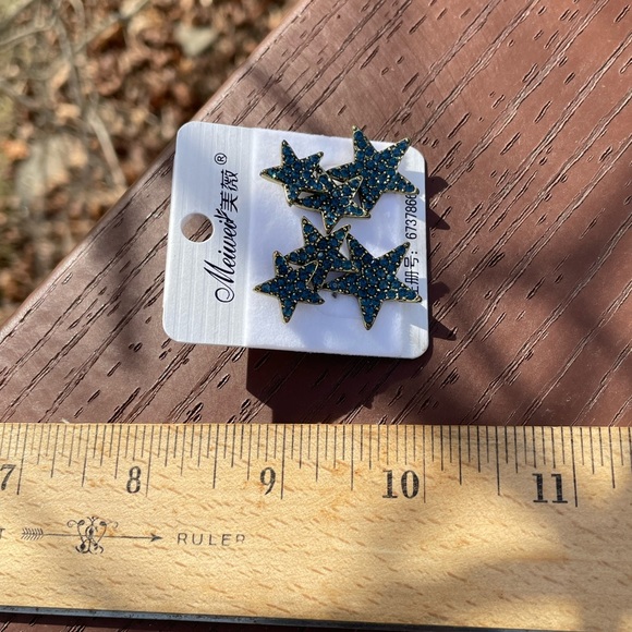 Jewelry | Nwt Fun Sparkly Star Post Earrings | Poshmark